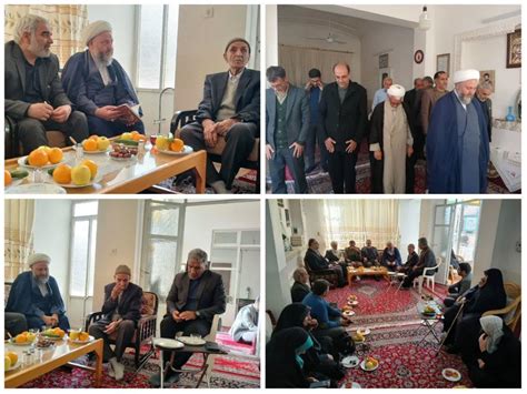 دیدار جمعی از مسوولان شهرستان آران و بیدگل با خانواده شهید معینی