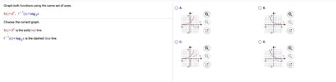 solved graph both functions using the same set of axes ob