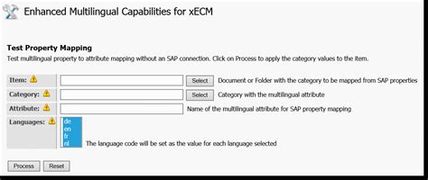 Test Property Mapping Xecm Cassia Content Management
