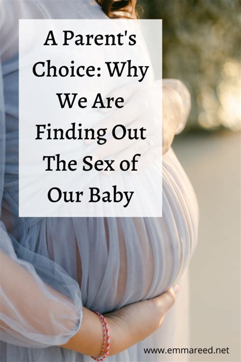 A Parent S Choice Why We Are Finding Out The Sex Of Our Baby Emma Reed