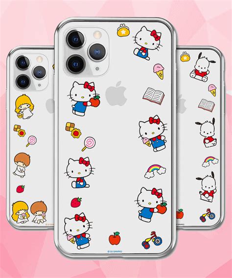 정품 산리오 헬로키티 포차코 시나모롤 투명 젤리 케이스 아이폰 7 8 11 12 13 14 15 노트8 9 10 20 S22