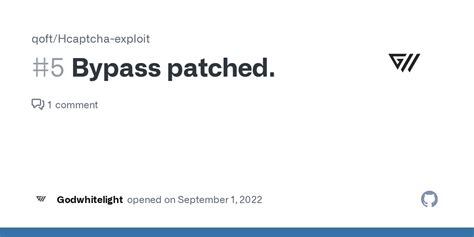 Bypass Patched · Issue 5 · Qofthcaptcha Exploit · Github