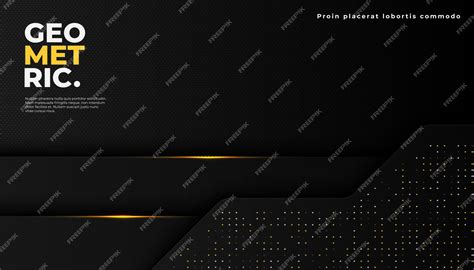 Premium Vector Dark Abstract Background With Overlap Layers Luxury