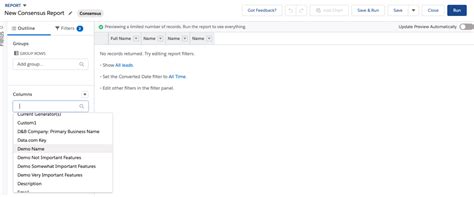How To Create Custom Report Types In Sfdc With Consensus Data