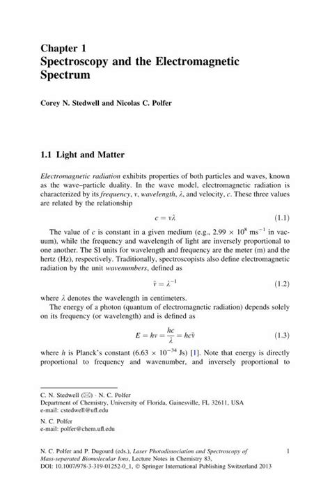 Pdf Spectroscopy And The Electromagnetic Spectrum Dokumen Tips
