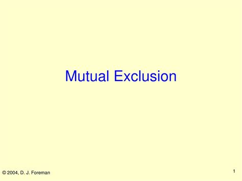 Ppt Mutual Exclusion Powerpoint Presentation Free Download Id 5389007