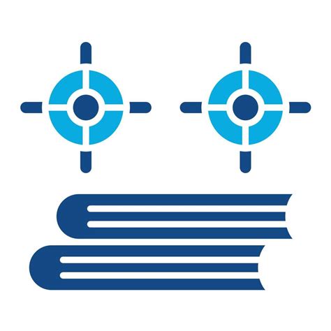 Learning Objective Glyph Two Color Icon 17617757 Vector Art At Vecteezy
