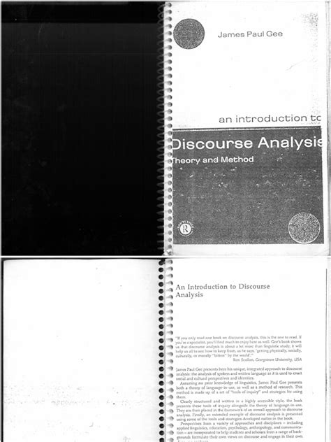 James Paul Gee Discourse Analysis Pdf James Paul Gee Discourse Analysis Pdf