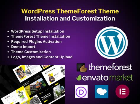 Wordpress Themeforest Theme Customization And Installation Upwork