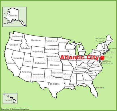 Atlantic City Maps New Jersey Us Discover Atlantic City With
