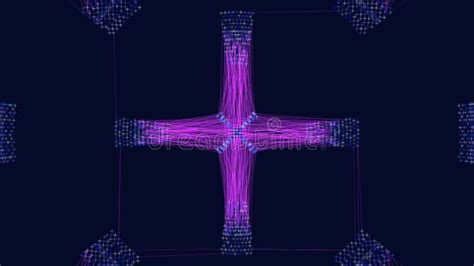 Chaos Motion Abstract Lines And Dots On Dark Space Stock Footage Video Of Chaos Wallpaper