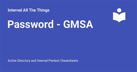 Password Gmsa Internal All The Things