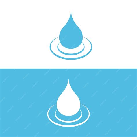 Premium Vector Drop Water Icon Vector Logo Design Template