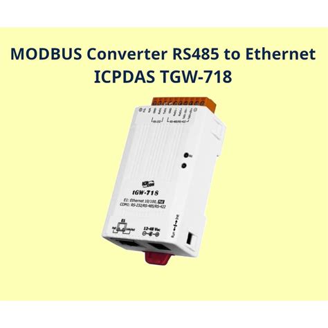 Jual Modbus Converter Rs485 Rs232 1port To Ethernet Icpdas Tgw 718 Cr