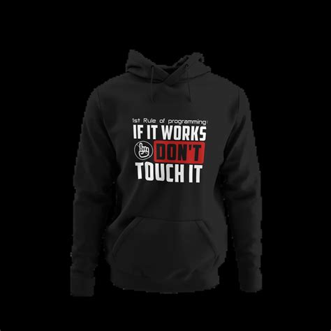 buy first rule of programming hoodie black s at best price in india