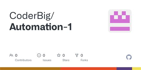 Github Coderbig Automation