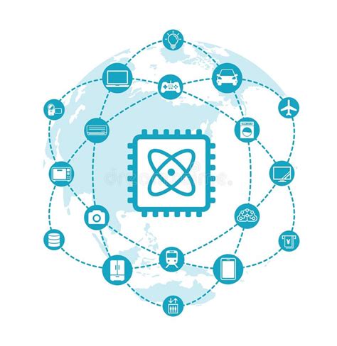 Vector Illustration Of A Semiconductor And Its Applications Stock Vector Illustration Of