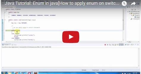 Java Ee Java Tutorial Enum In Java How To Apply Enum On Switch Statement Day