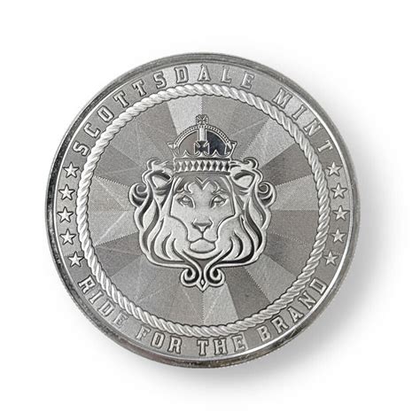 Scottsdale Mint 1 Ounce “ride For The Brand” Round Golden Eagle Coins