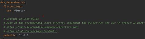 lint rules in flutter flutter community