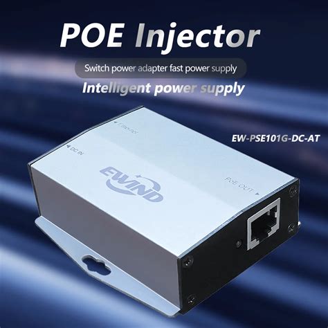 기가비트 Poe 인젝터 10 100 1000mbps 호환 Ieee802 3af At Bt 단일 포트 18w 90w Poe 장치 출력용 전원 44v 57v