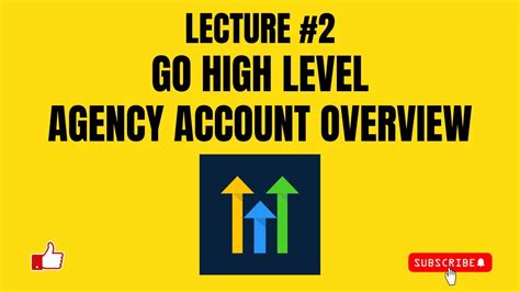 Go High Level Tutorial Ghl In Hindi Overview Of Agency Account