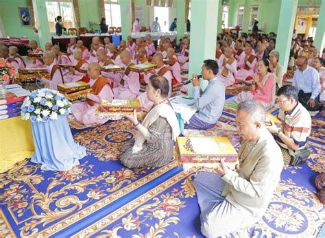 လားရှိုးမြို့ သာသနာ့ဟိတကာရီသီလရှင်စာသင်တိုက်တွင် အသံမစဲမဟာပဌာန်းရွတ်ဖတ်ပူဇော်ပွဲအောင်ပွဲနှင့် ဝ