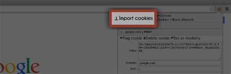Import Export Cookies EditThisCookie