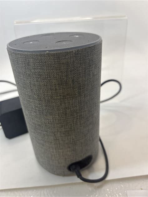 Amazon Echo 2nd Gen Alexa Enabled Smart Speaker Heather Grey Fabric