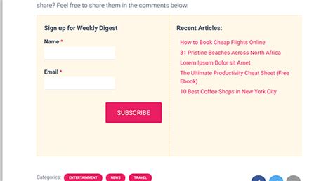 How To Add Custom After Post Widgets In Wordpress