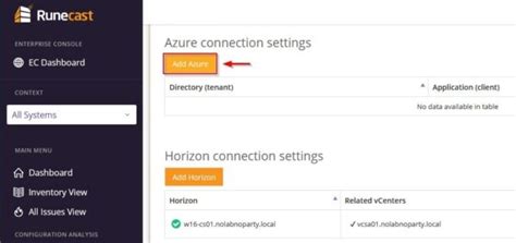 Runecast Analyzer 50 With Azure Analysis • Nolabnoparty