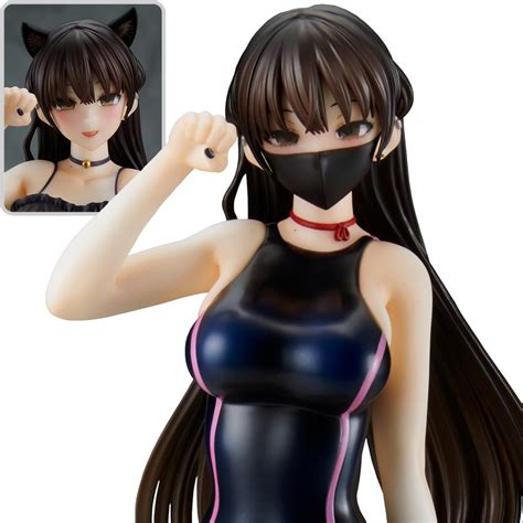 Mishiranu Joshikousei Ni Kankensareta Mangaka No Hanashi Konata Competitive Swimsuit And Cat