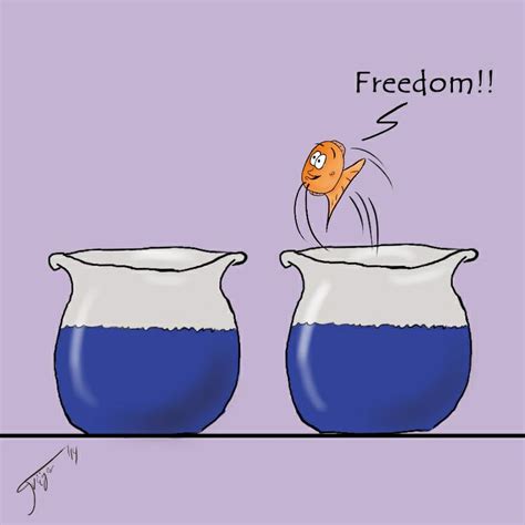 Freedom Cartoon A Cartoon Illustration