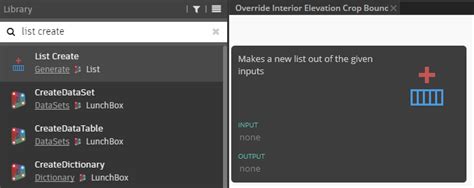 Differences Between List Create Node And List Join Node Dynamo