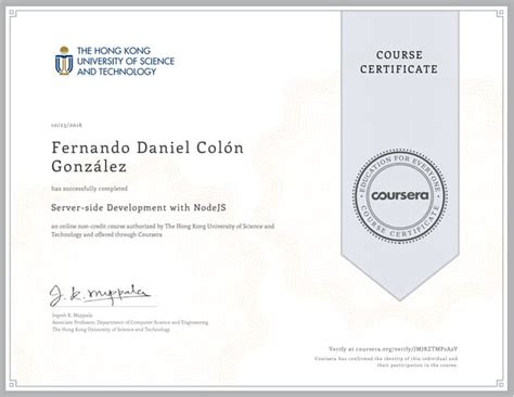 Coursera Server Side Development With Nodejs Ppt