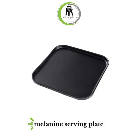 ظروف و تجهیزات تخصصی کافه و رستوران بشقاب تخت ملامین مربع 30 سانتی متر