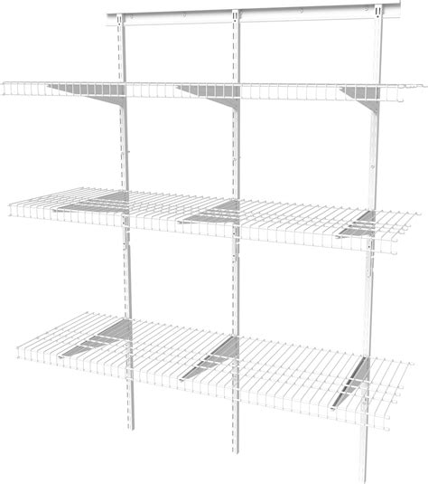 Closetmaid Shelftrack Multi Purpose Adjustable Wire 3 Closet Shelves