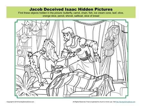 Jacob Deceived Isaac Hidden Pictures Activity Hidden Pictures