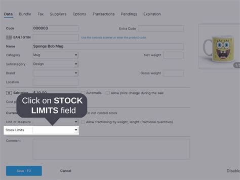 How To Configure Minimum And Maximum Stock Limits