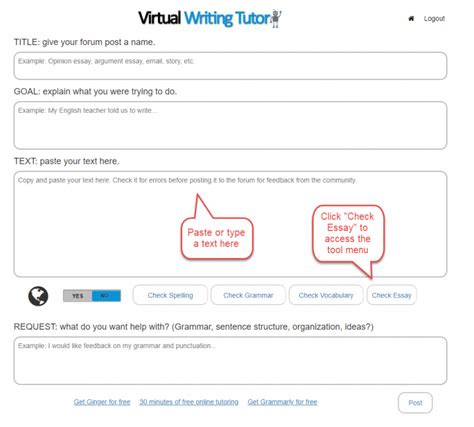 Essay Checker Virtual Writing Tutor Free Esl Grammar Checker