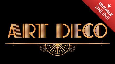 Great Gatsby Art Deco Stencil Font Generator