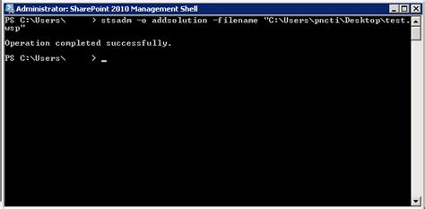 Helix Consulting Sharepoint 2010 Wsp Deployment From Powershell