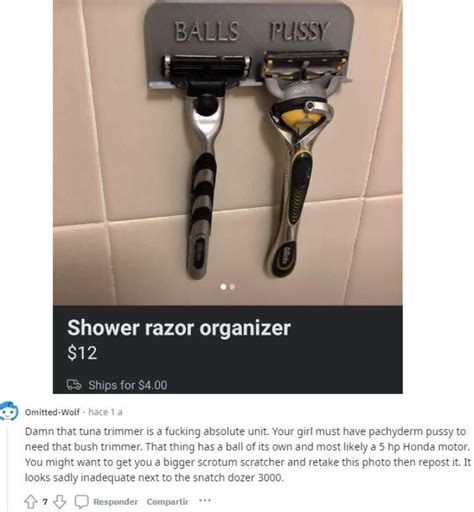 Your Girl Must Have A Pachyderm Pussy To Need That Bush Trimmer R