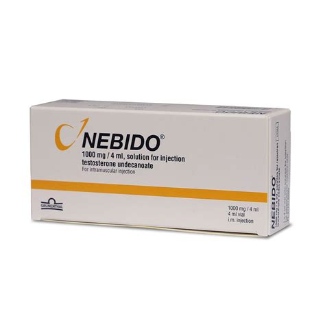 Nebido Testosterone Undecanoate Vial 1000mg4ml X 1 Pi Androgen Sex