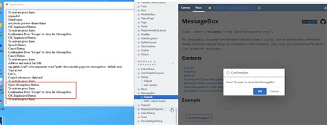 Sf A11y 0260 Messagebox Modal Dialog Announcement Of Messagebox
