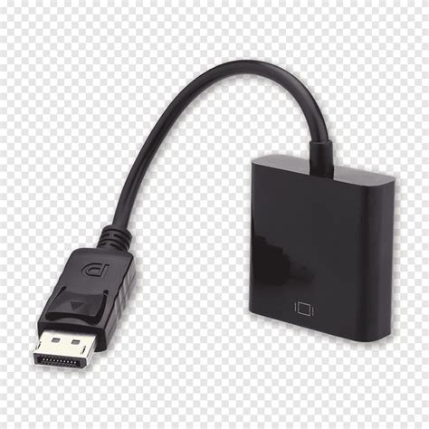 Hdmi 어댑터 Displayport Vga 커넥터 디지털 비주얼 인터페이스 Vga 커넥터 전자 제품 컴퓨터 Png