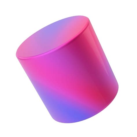 premium photo 3d cylinder shape 3d geometric shape
