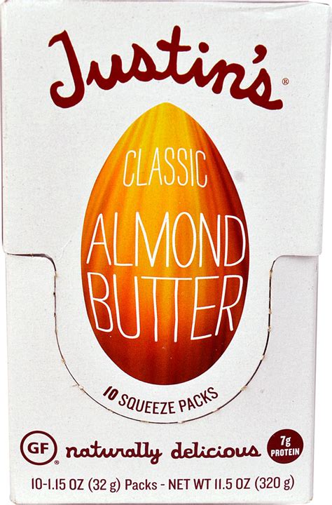 Justins Classic Almond Butter 15 Oz Each Pack Of 10 Vitacost