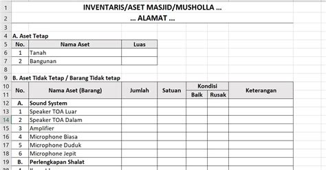 Contoh Tabel Inventaris Barang 18 Images Contoh Tabel Vrogue Co