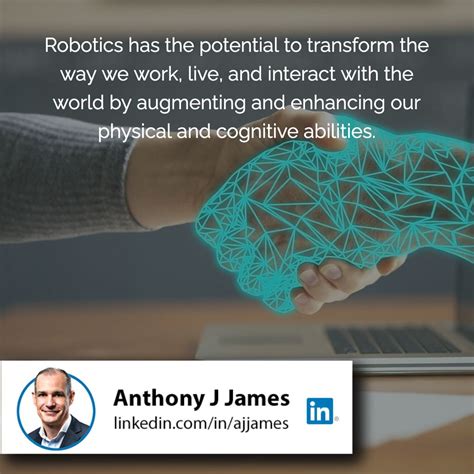 Robotics Has The Potential To Transform The Way We Work Live And Trinity Consulting Services